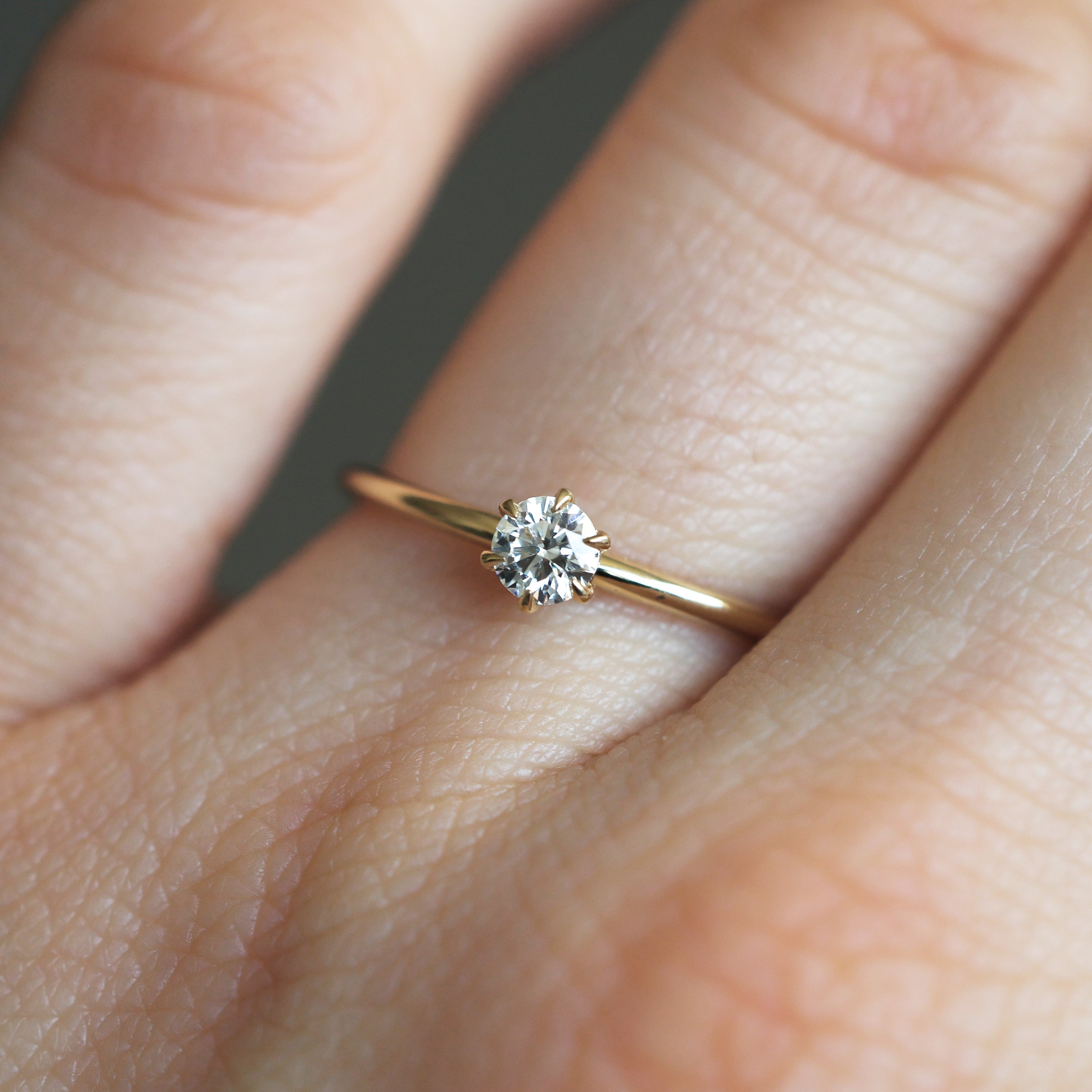 Solitaire Diamond Ring Ready To Ship | Capucinne